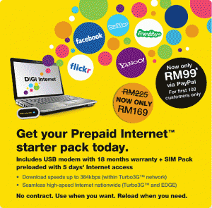DiGi Prepaid Internet + Modem Bundle Promotion - SoyaCincau