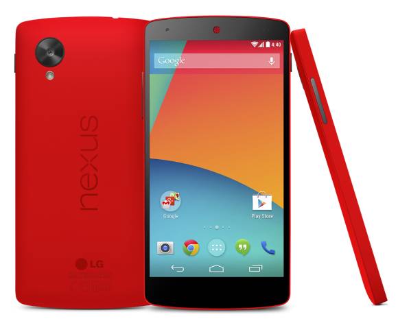 Nexus 5 now available in striking red just in time for Valentine's Day ...