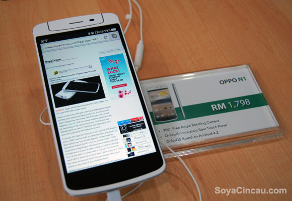 Oppo N1 Hands-on and First Impressions - SoyaCincau