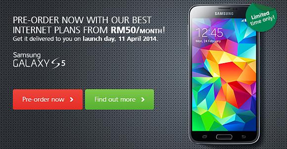 Maxis opens its pre-order for the Samsung Galaxy S5 - SoyaCincau