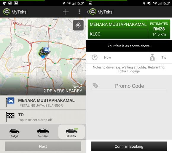 GrabCar officially launched. Latest premium Driver on Demand service in ...