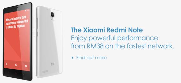 Xiaomi Redmi Note available on Celcom First One Plan - SoyaCincau