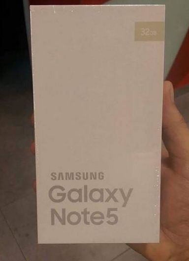 Samsung Galaxy Note 5 retail box appears with no surprises on its specs ...