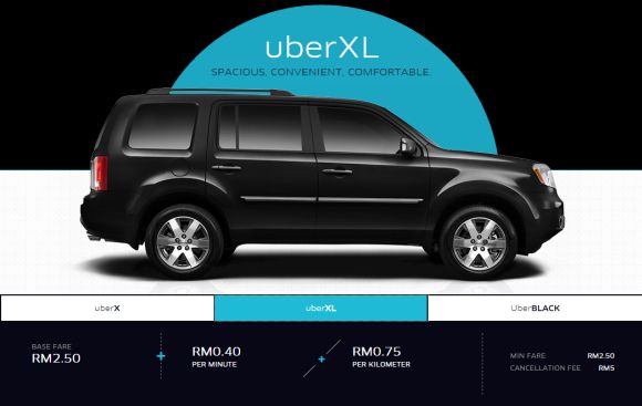 UberXL - Your larger ride on demand has arrived in Kuala Lumpur ...