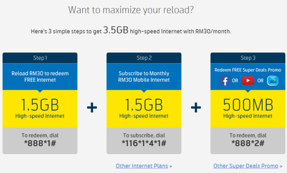 Digi Prepaid gives you up to 1.5GB free high speed internet when you ...