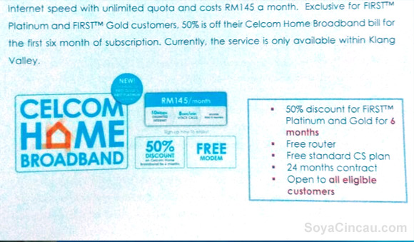 Celcom reiterates their FIRST Platinum postpaid offer - SoyaCincau