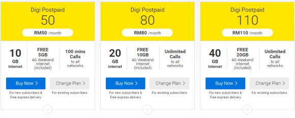 Digi Postpaid now offers 20GB data for RM80/month - SoyaCincau