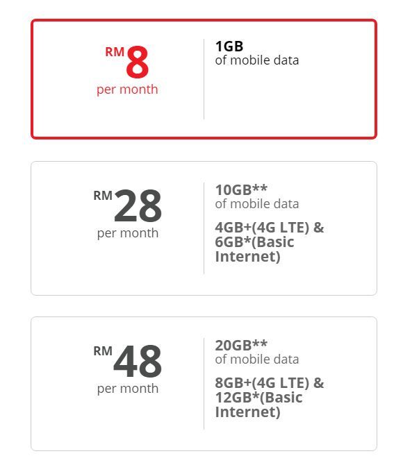 redONE's new Amazing Plans offer 20GB of data for RM48/month - SoyaCincau