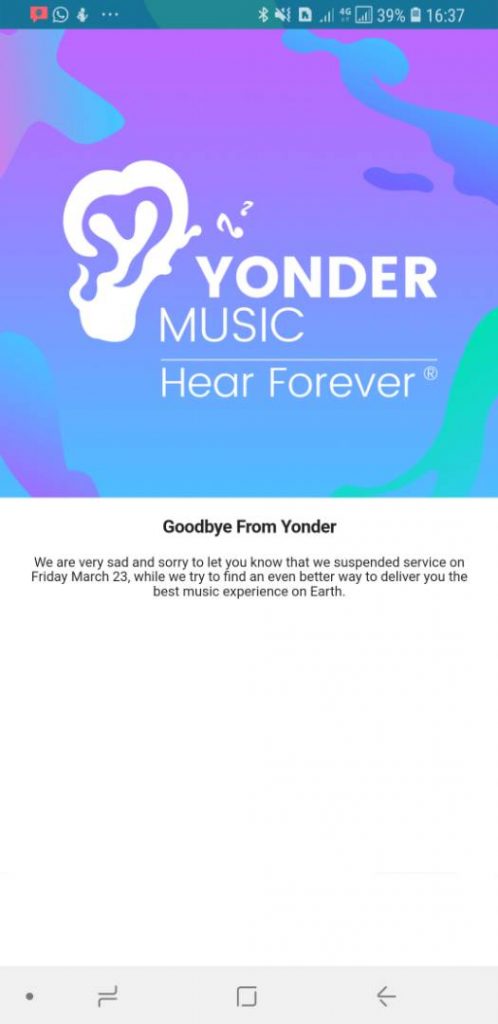 Free Yonder Music no longer available for Celcom customers - SoyaCincau