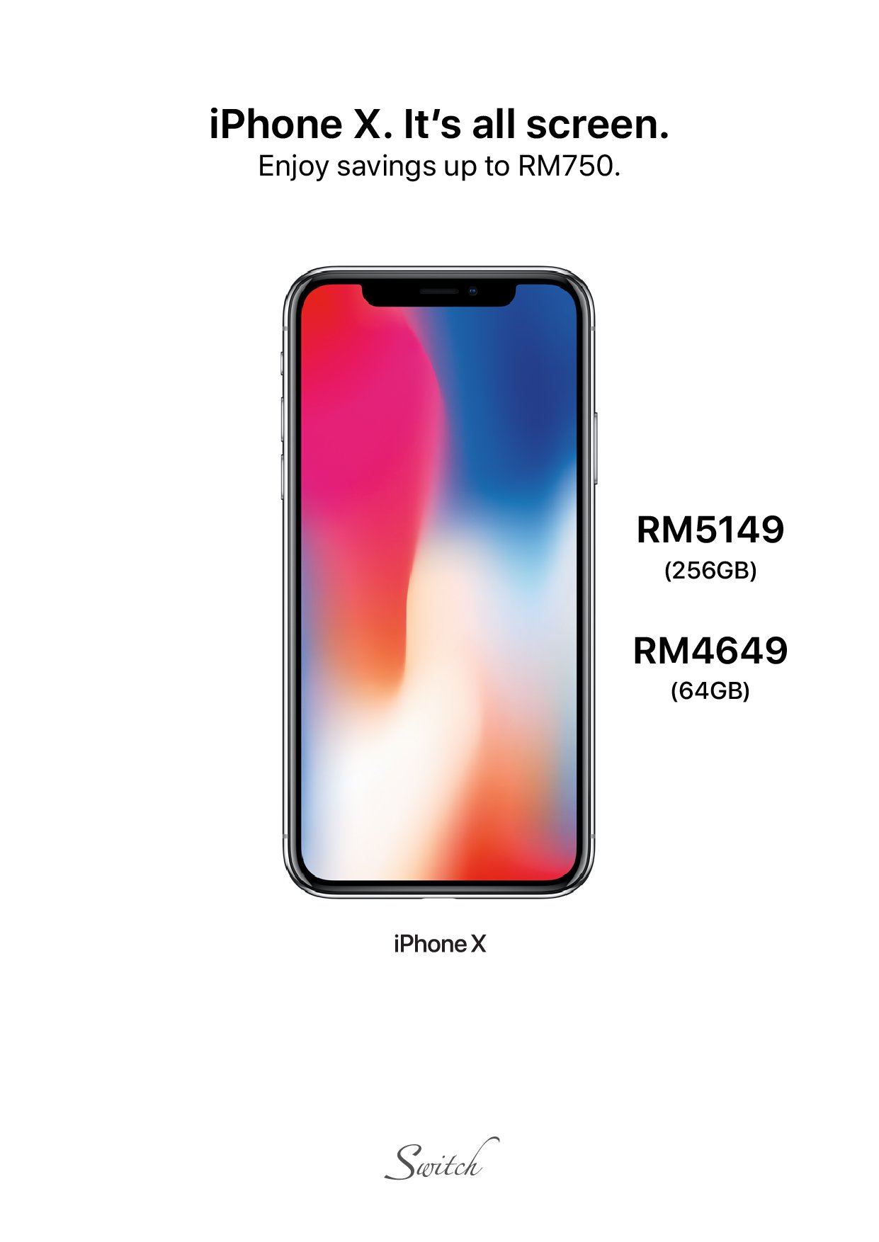 You can get an iPhone X 256GB at the price of a 64GB model - SoyaCincau