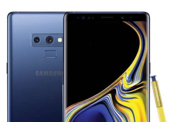 This is the Samsung Galaxy Note9 in three different colours - SoyaCincau