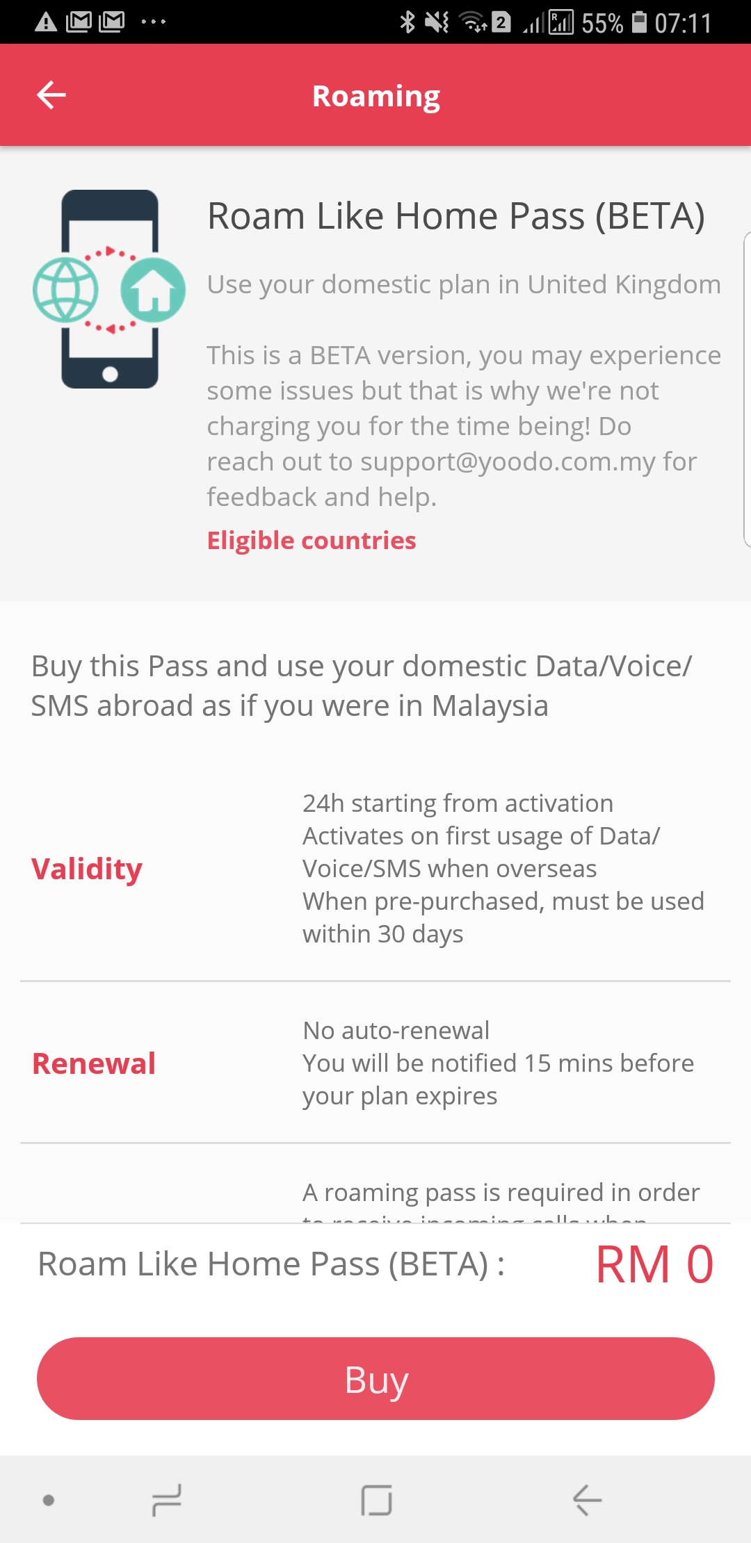 Yoodo offers free roam like home data usage in 41 countries - SoyaCincau