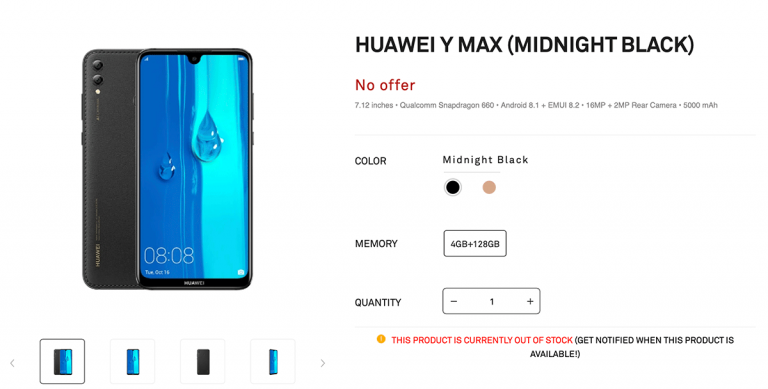 The Huawei Y Max is available for pre-order in Malaysia next week ...