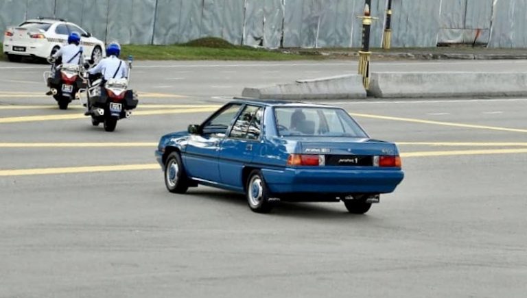Tun Mahathir was driven to the airport in a 34-year-old Proton Saga ...