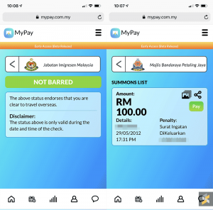MyPay is a one-stop portal to check on summons, voter status, student ...