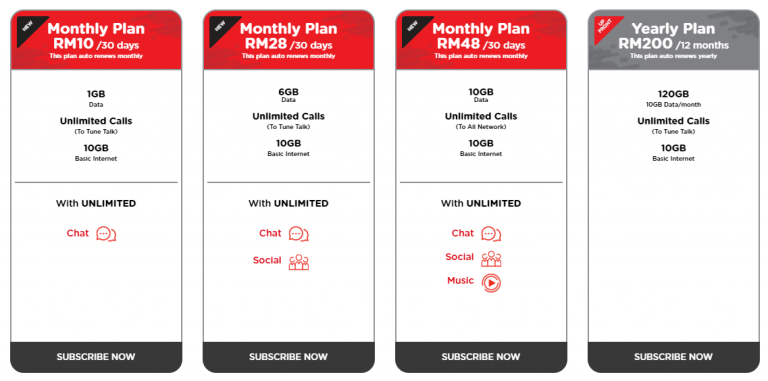 Tune Talk offers free data up to 12 months when you switch to their ...