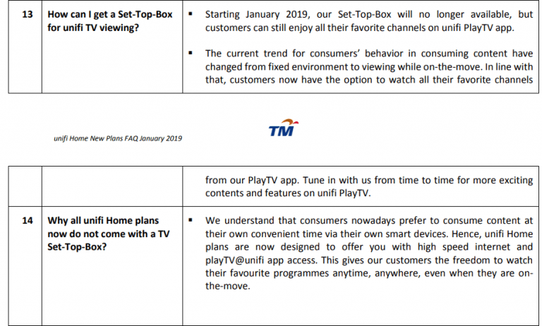 TM no longer offers IPTV Set-Top-Box for Unifi TV - SoyaCincau