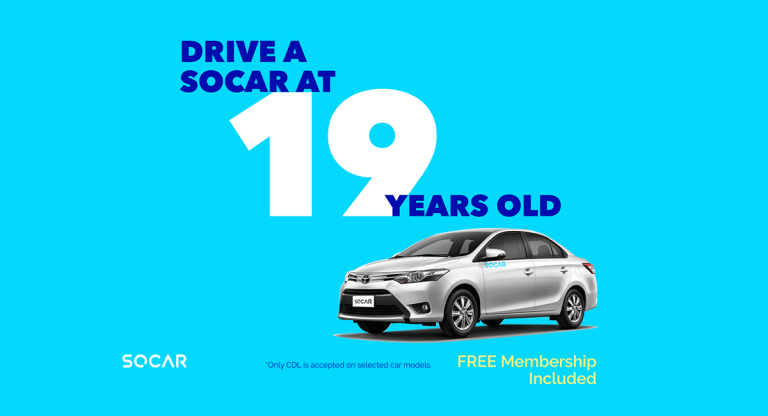 SOCAR is now available for 19-year-olds - SoyaCincau