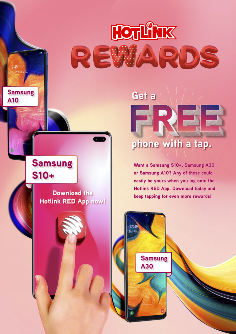Log into Hotlink's RED app every day to stand a chance to win a Galaxy ...