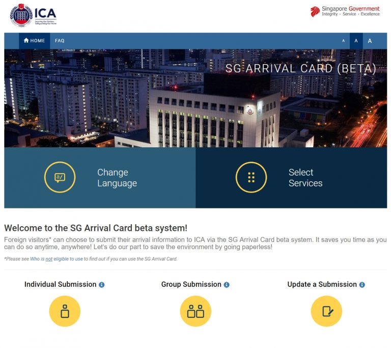 Singapore offers E-arrival cards for passengers on selected airlines ...