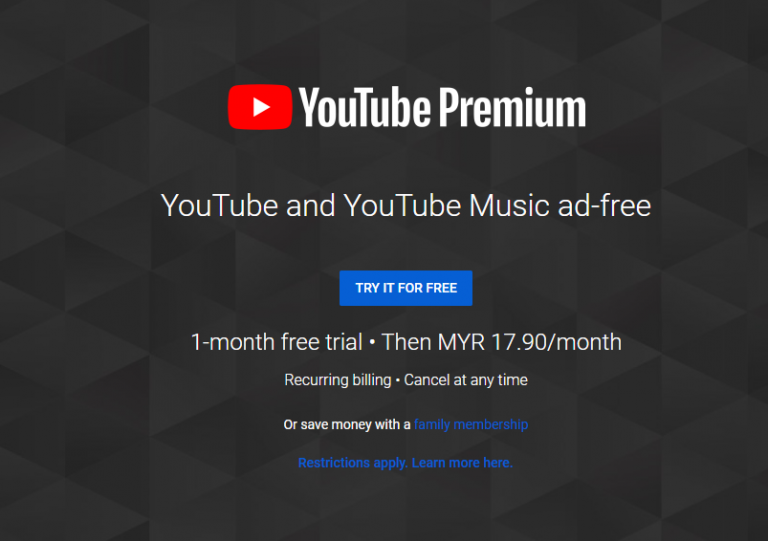 Ad-free YouTube Premium now available in Malaysia, up to 4 months free ...