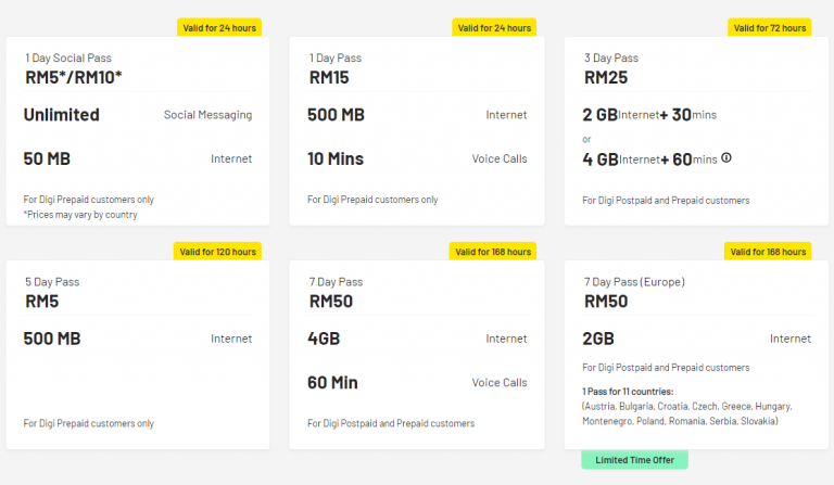 Digi offers 7-day roaming pass for RM50 - SoyaCincau