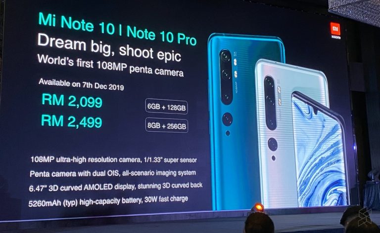 Xiaomi Mi Note 10 Malaysia: Everything you need to know - SoyaCincau