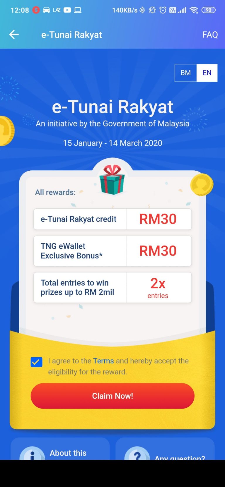 eTunai Rakyat: Get up to RM8,888 extra when you redeem your RM30 - SoyaCincau