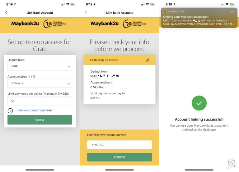 It's now even easier to top-up GrabPay eWallet with your Maybank account - SoyaCincau