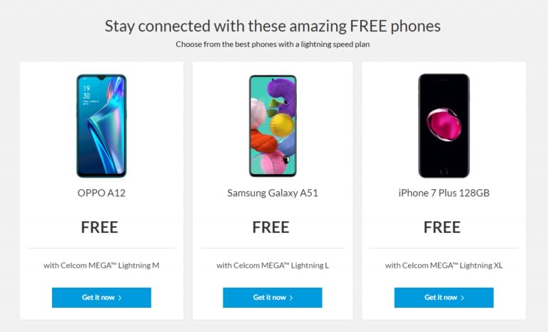 Celcom: 100,000 free phones up for grabs with Mega Lightning postpaid ...