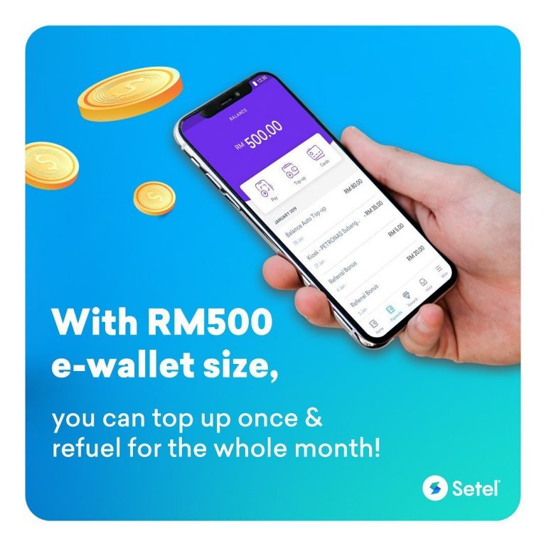 Setel has upgraded its eWallet size to RM500 - SoyaCincau