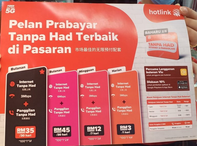Hotlink has new unlimited plans to counter U Mobile Giler Unlimited ...