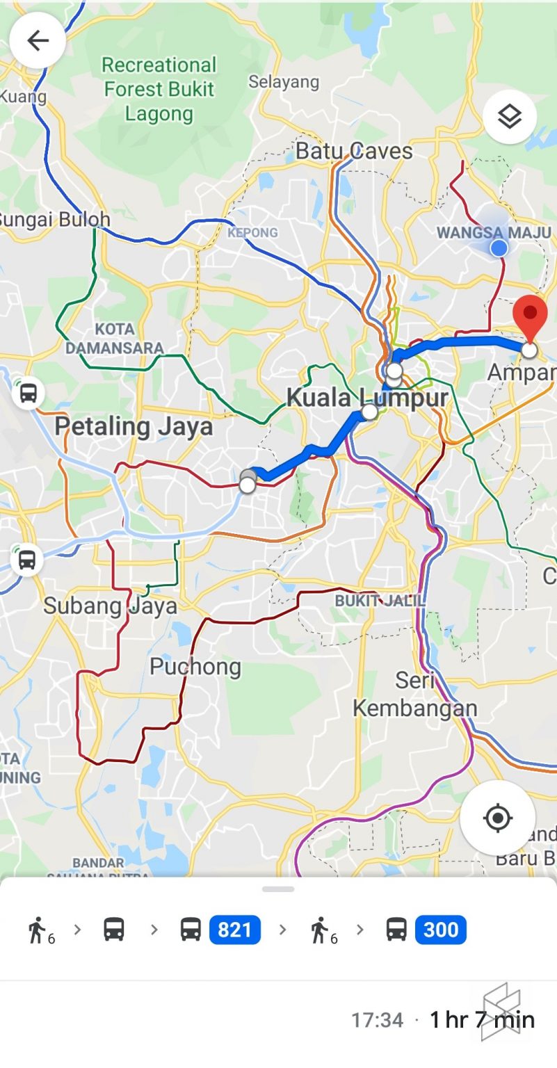 Google Maps can help you check real-time locations of Rapid KL buses ...