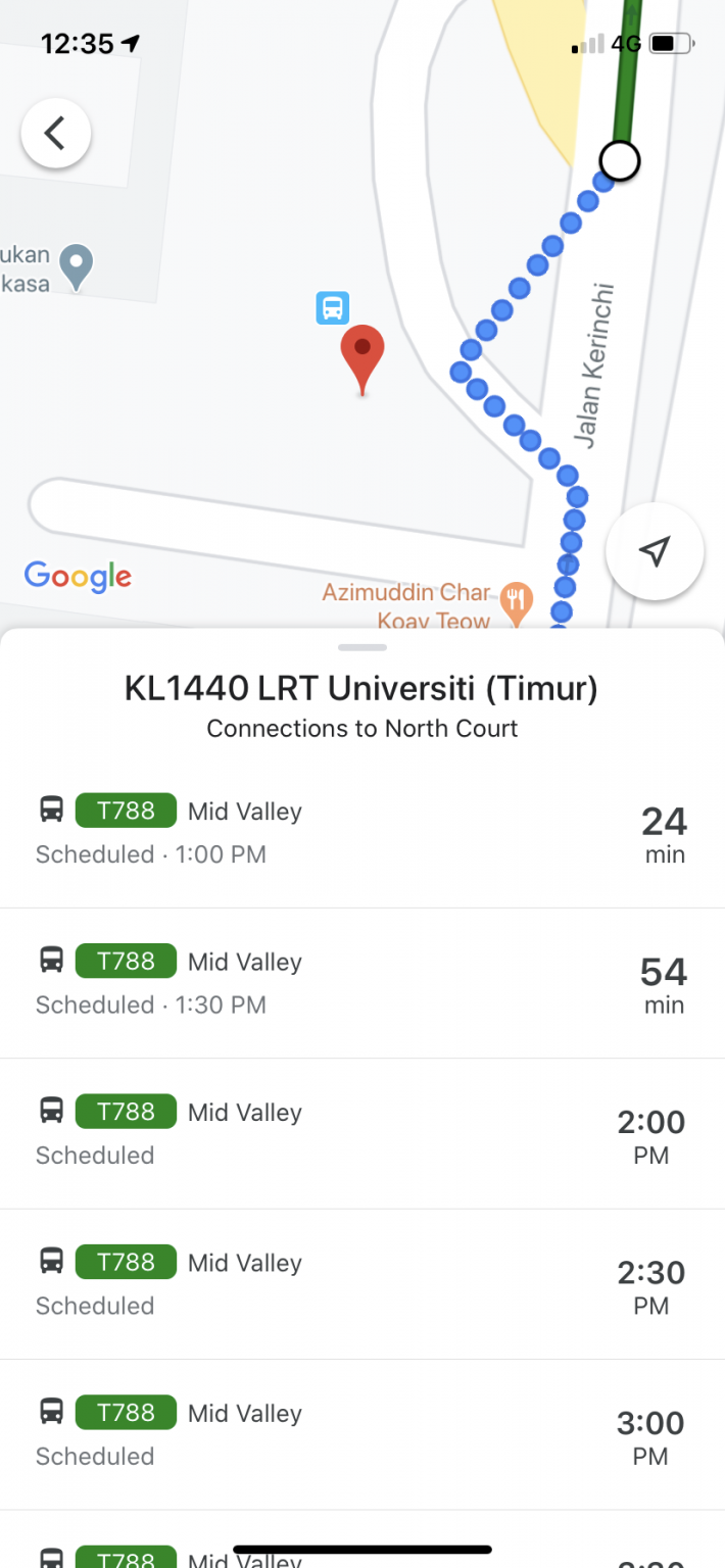 Google Maps can help you check real-time locations of Rapid KL buses ...