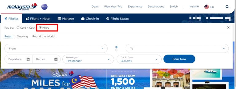 Malaysia Airlines offer 24-hour Enrich Redemption sale, one-way flight ...