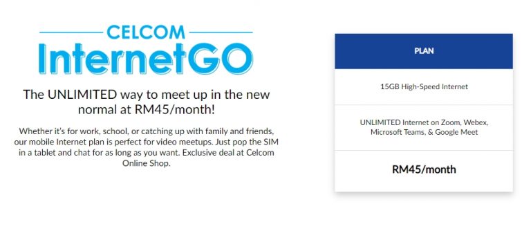 Celcom's new plan is designed for video meetups in the new normal, add ...