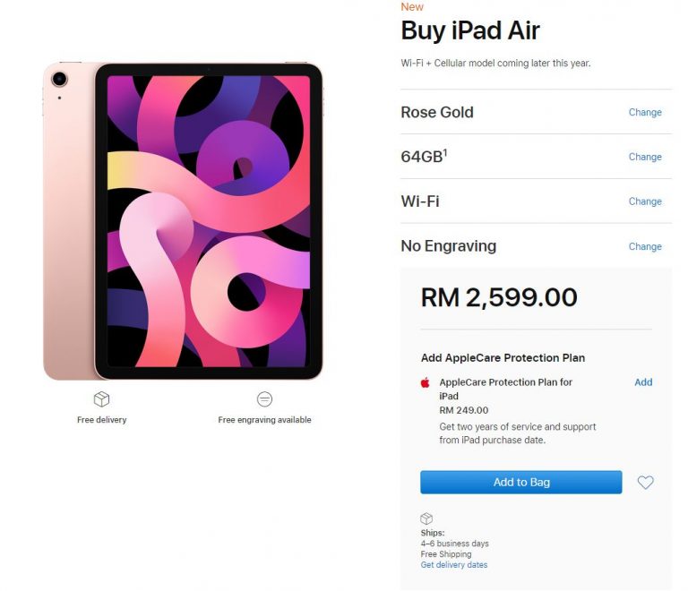 iPad Air 2020 now available in Malaysia, priced from RM2,599 - SoyaCincau