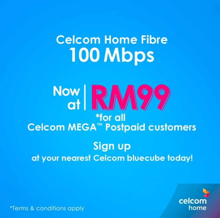 Celcom offers 100Mbps fibre broadband for only RM99/month to eligible ...