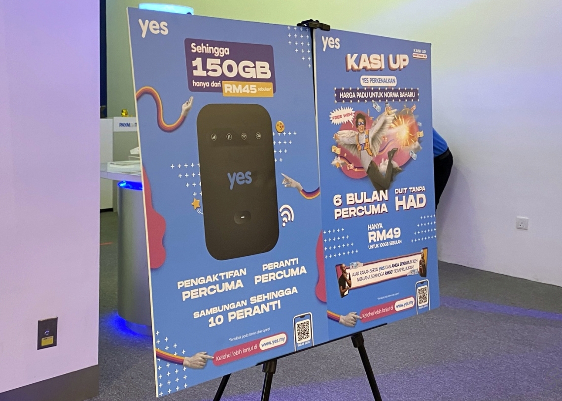 Yes 4G wireless broadband plan offers 50GB data with free MiFi at RM45/month - SoyaCincau