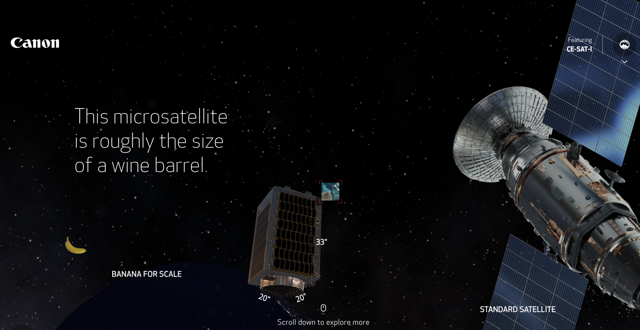 This Canon website lets you snap photos from their satellite, but it ...