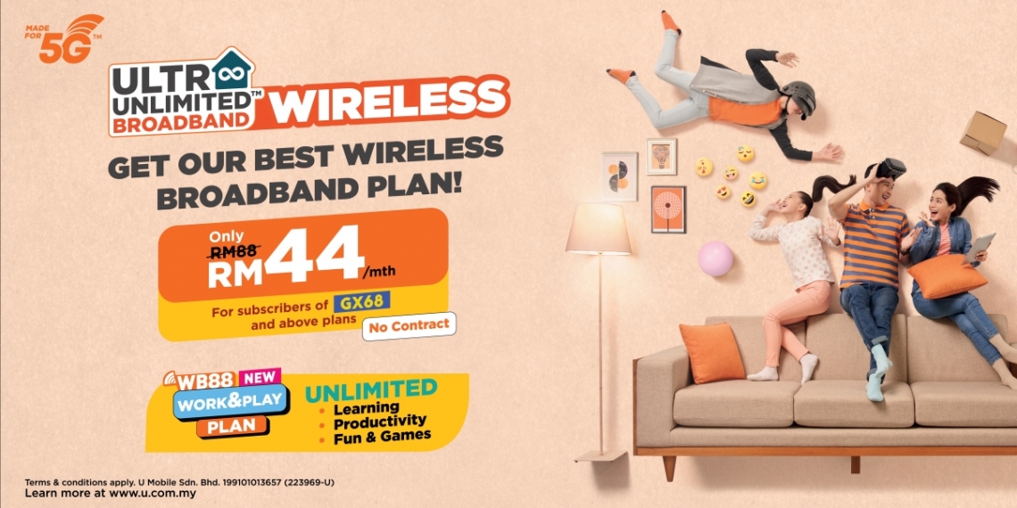 U Mobile's new 4G broadband plans offer unlimited data for online ...