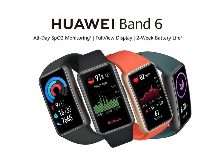 Huawei Band 6 offers 24/7 SpO2 monitoring and up to 14-day battery life ...