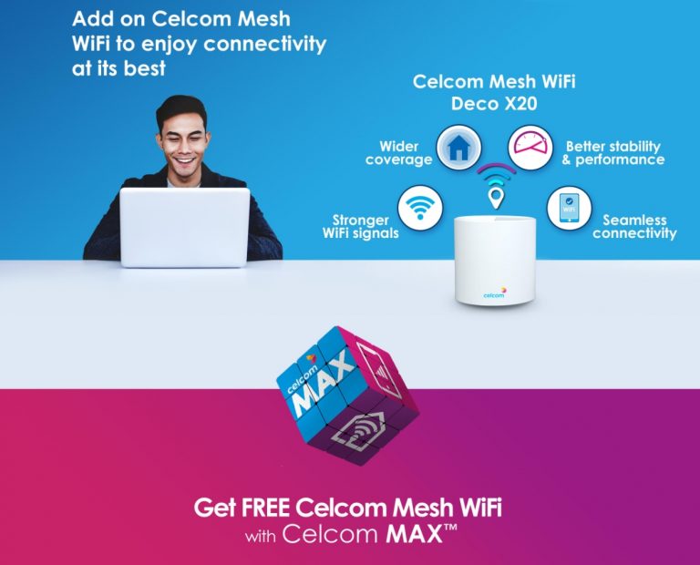 Celcom Max offers Mesh WiFi 6 router when you combine Home Fibre and ...