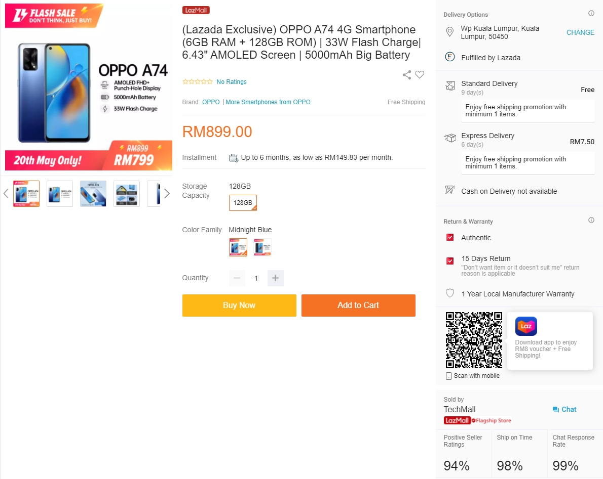 Oppo Malaysia introduces the A74 4G, available from as low as RM799 - SoyaCincau