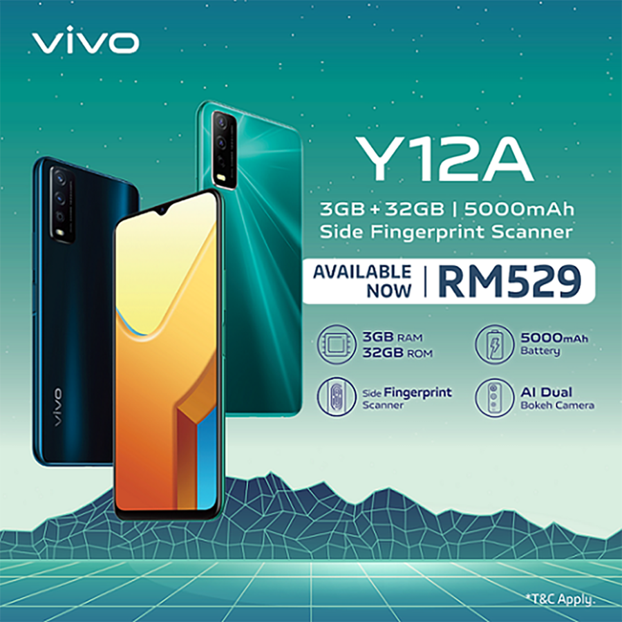 Vivo Y12A now available for RM529, features Snapdragon 439 and 5,000mAh ...