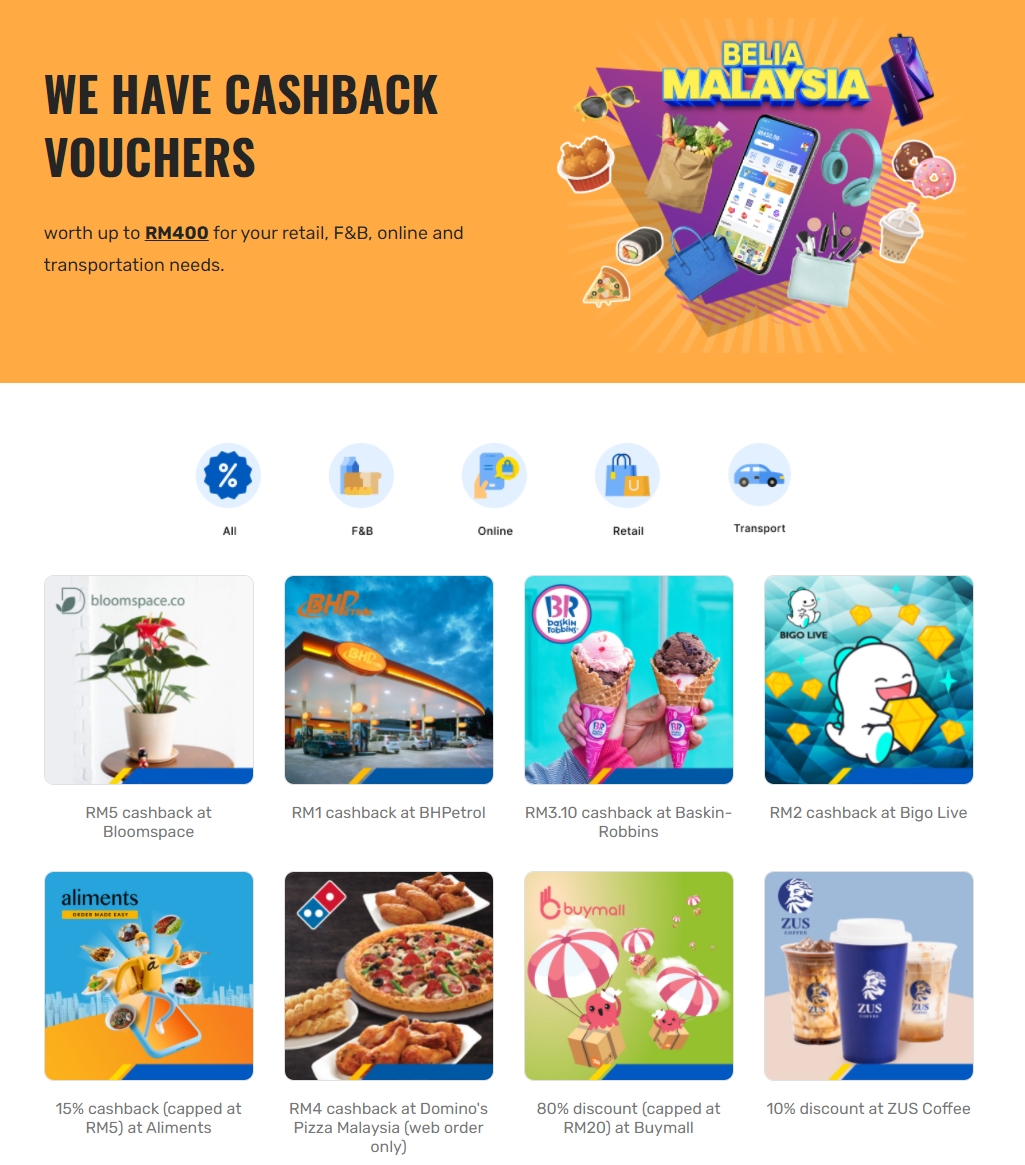 eBelia RM150 credit: Here's the list of extra offers from BigPay, Boost ...