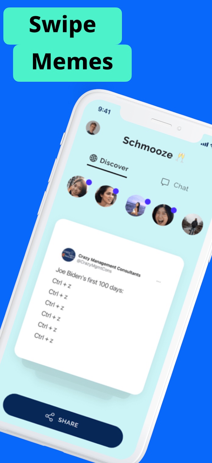 Schmooze is a dating app that matches people based on their taste in ...