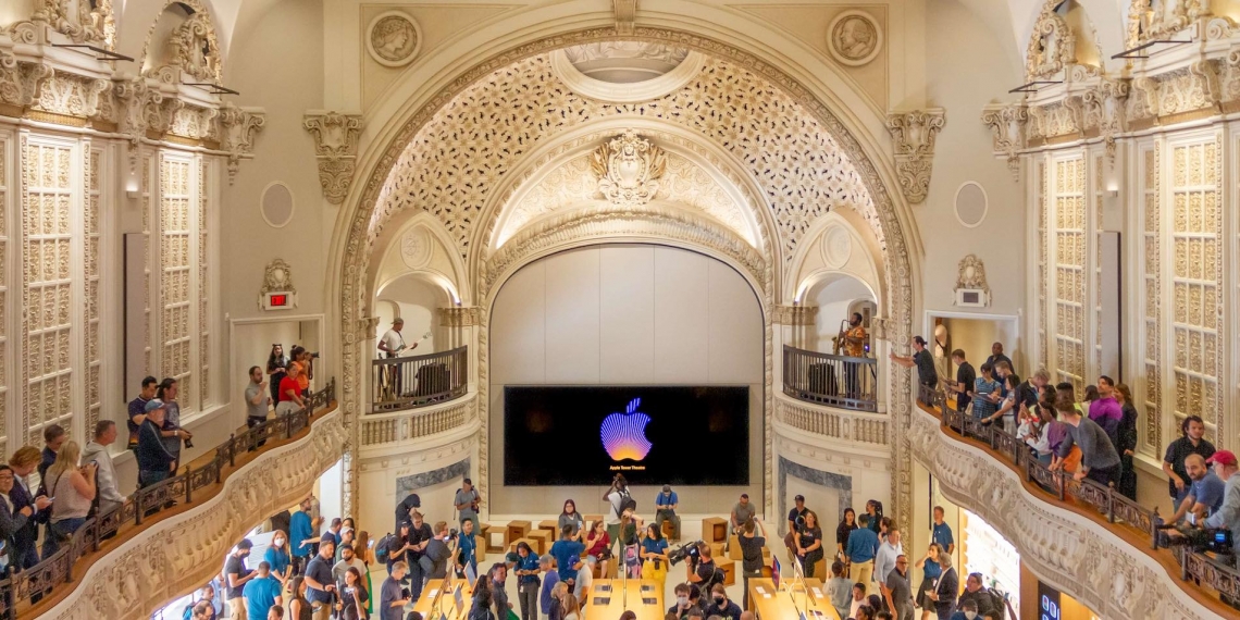 Apple turns a historic LA theatre into one of the most visually ...