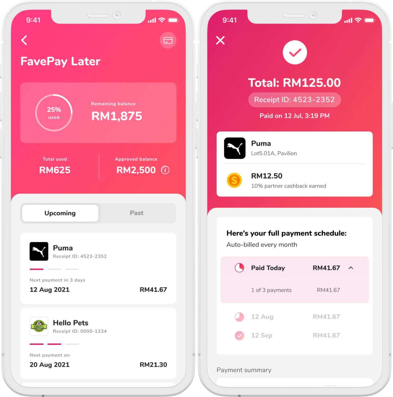 FavePay Later lets you split payments over 3 months with 0% interest ...