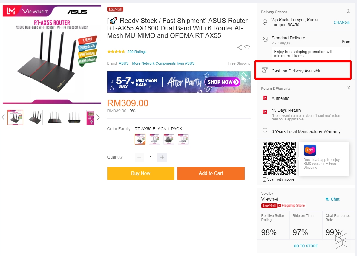 Lazada now offers cashless payment on delivery with DuitNow QR - SoyaCincau